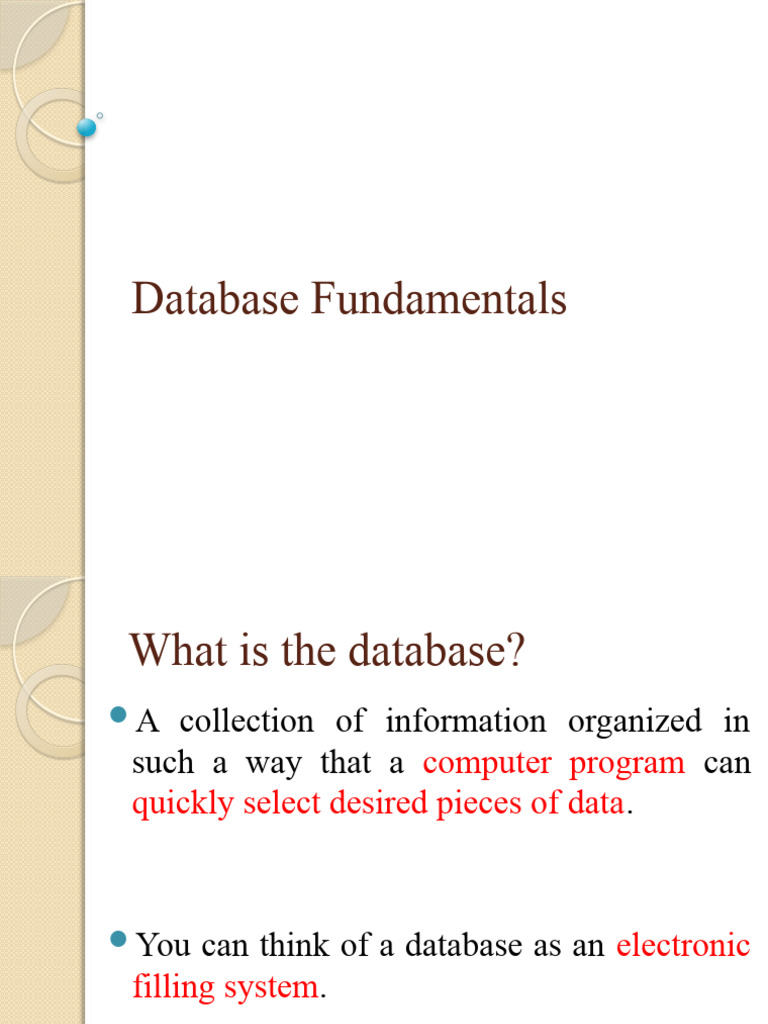 Database Fundamentals Lab1 | Download Free PDF | Relational Database | Relational Model