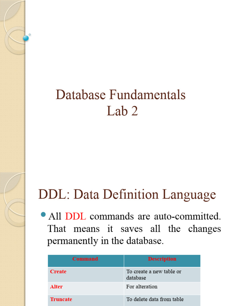 Database Fundamentals Lab2 | PDF Database Fundamentals Lab2 | PDF