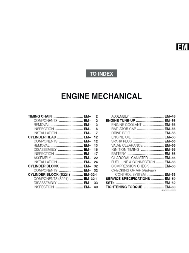 Engine Mechanical - k3 Engines - PDF Download | PDF