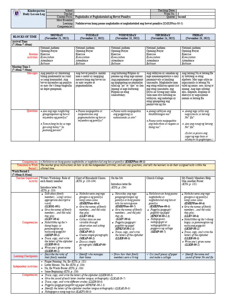 DLL MELC Q2 Week 3 | PDF
