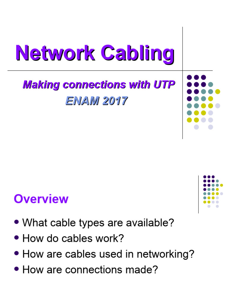 Network Cabling | PDF | Electrical Connector | Computer Engineering