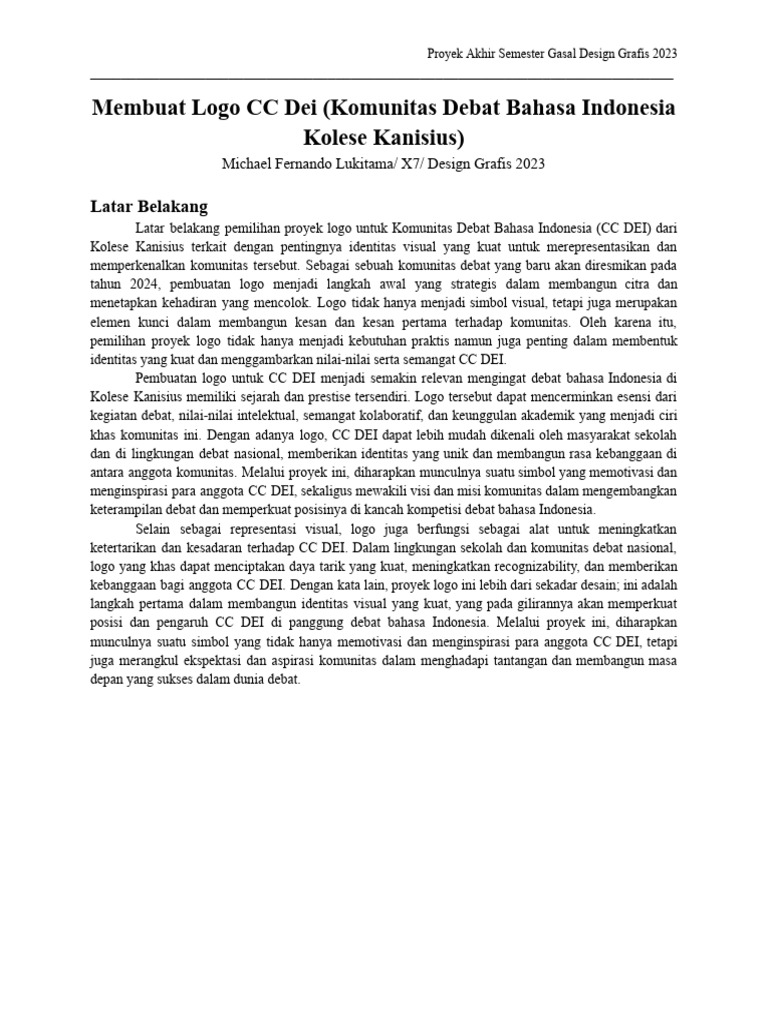 Michael Fernando Lukitama X7 25 - EsaiProyekAkhirSemester ...