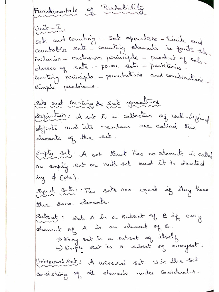 Fundamentals of Probability | PDF