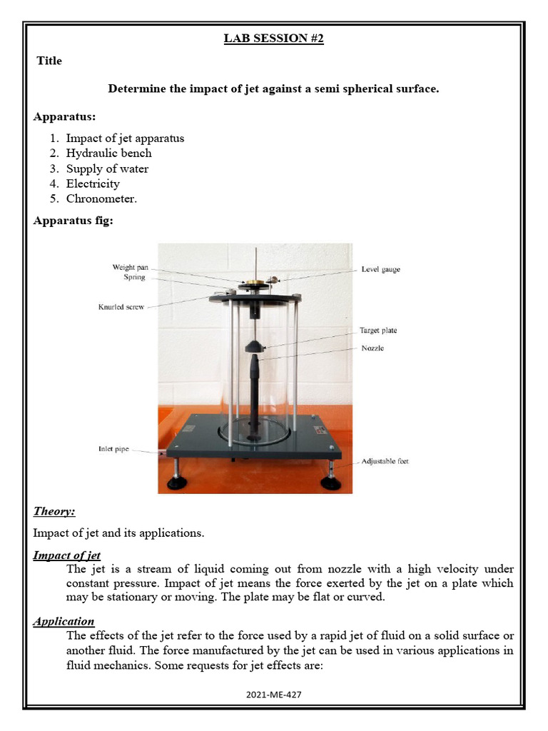 Experiment No 2. | PDF | Jet Engine | Continuum Mechanics