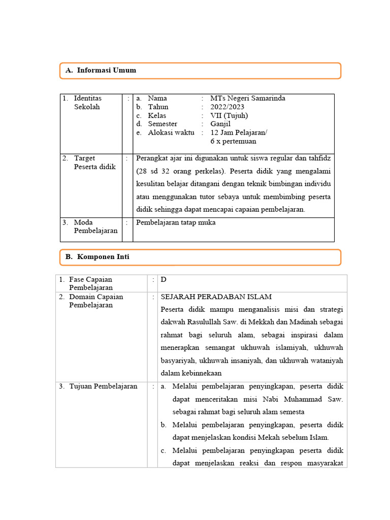 CP, TP, Atp Dan Modul Ajar Bab 1 | PDF