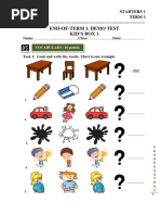 Picture Matching Exercise Grade 1 | PDF