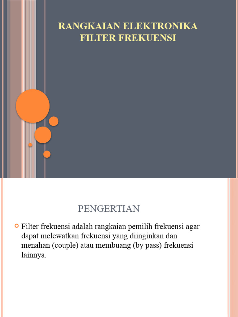 Filter Frekuensi | PDF | Komputer