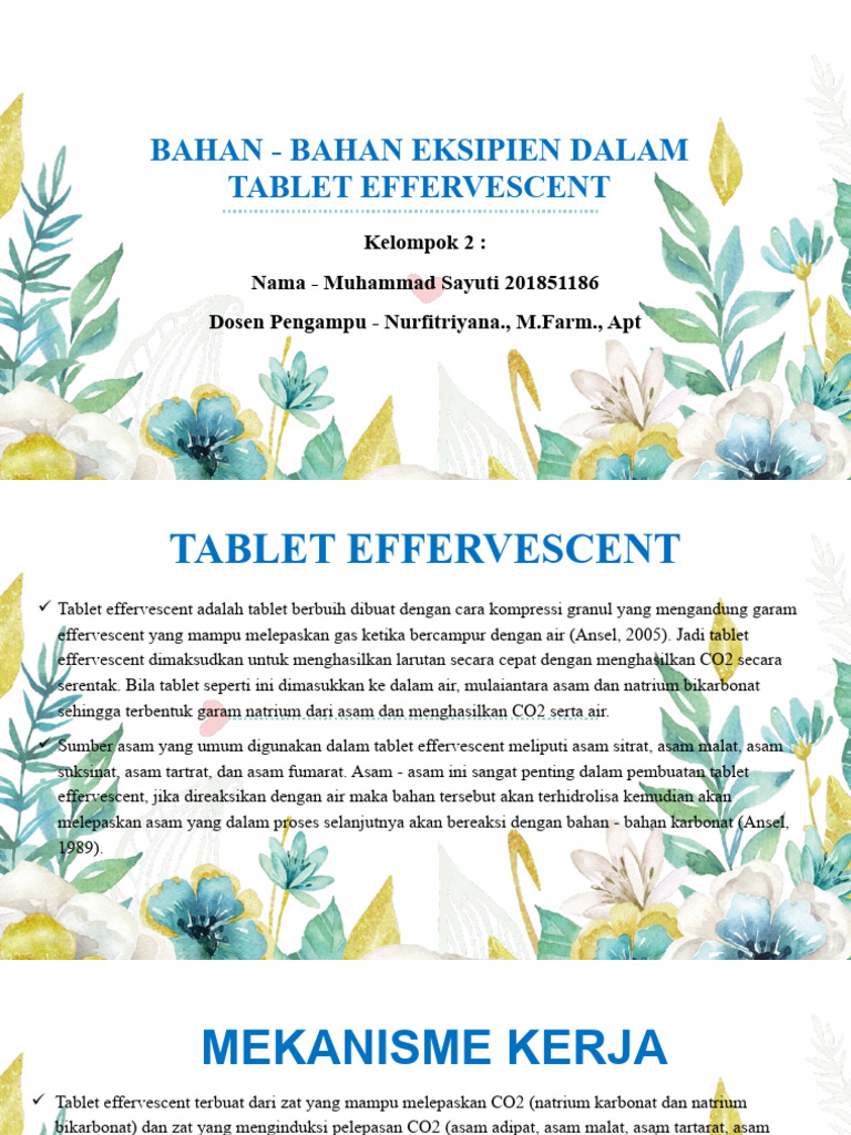 Muhammad Sayuti - 201851186 - Eksipien Sediaan Farmasi | PDF ...