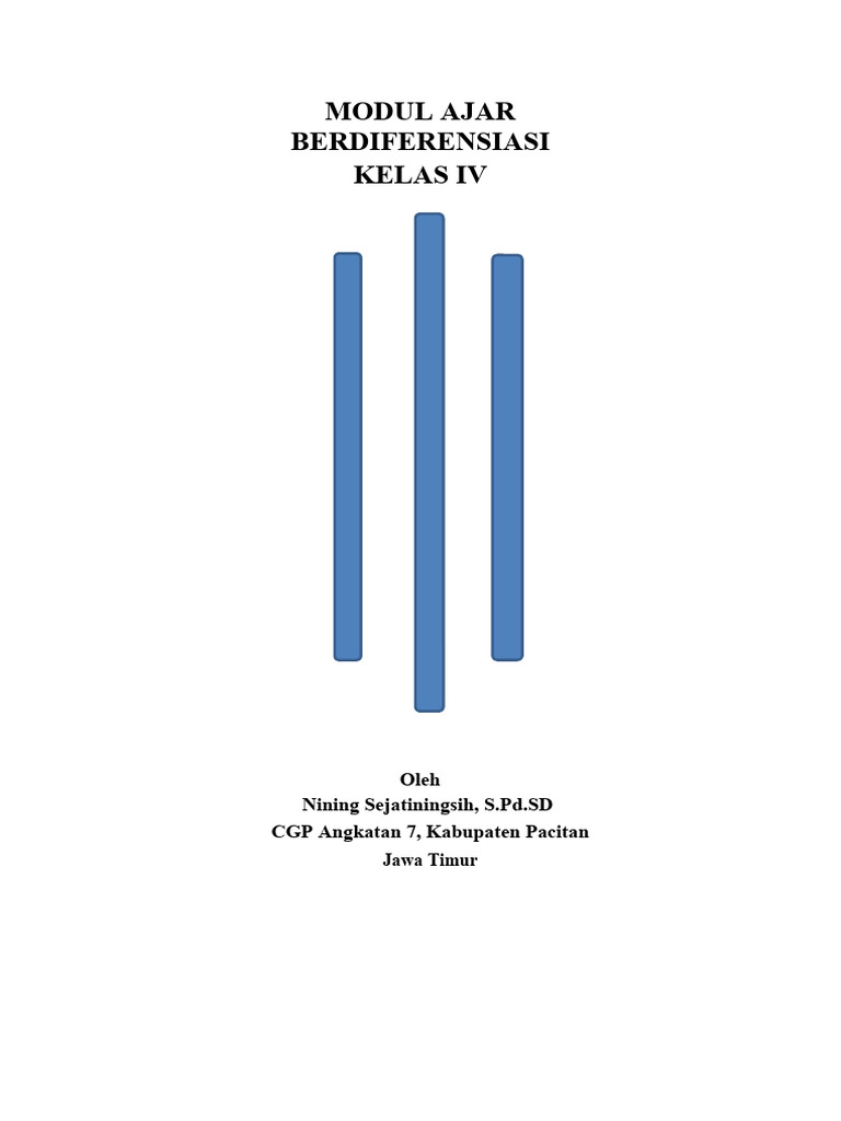 Modul Ajar Berdiferensiasi | PDF