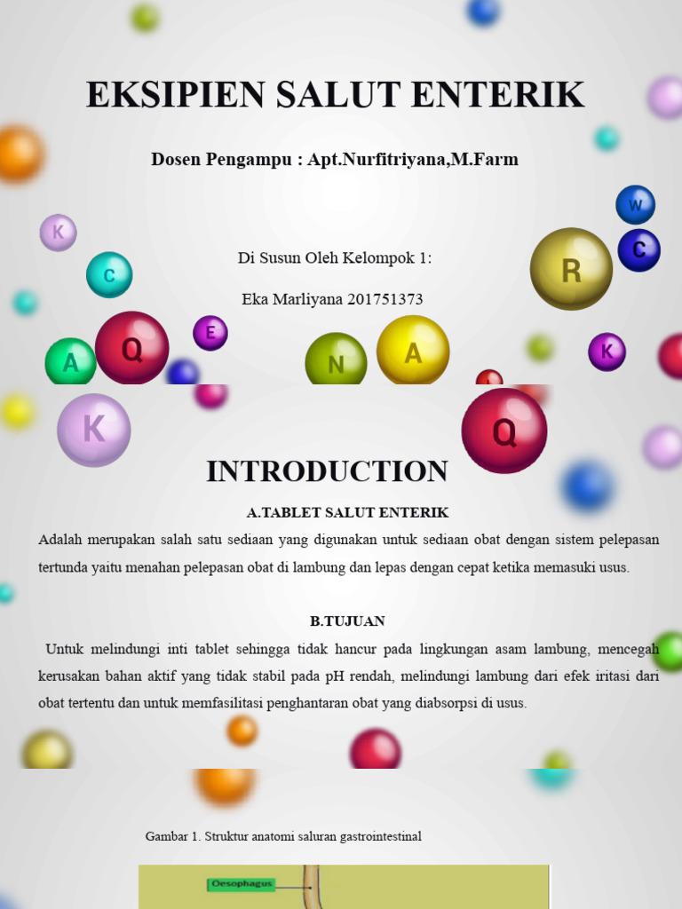 Eksipien Salut Enterik | PDF