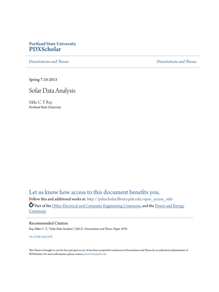 Solar Data Analysis Matlab | PDF | Solar Power | Photovoltaics
