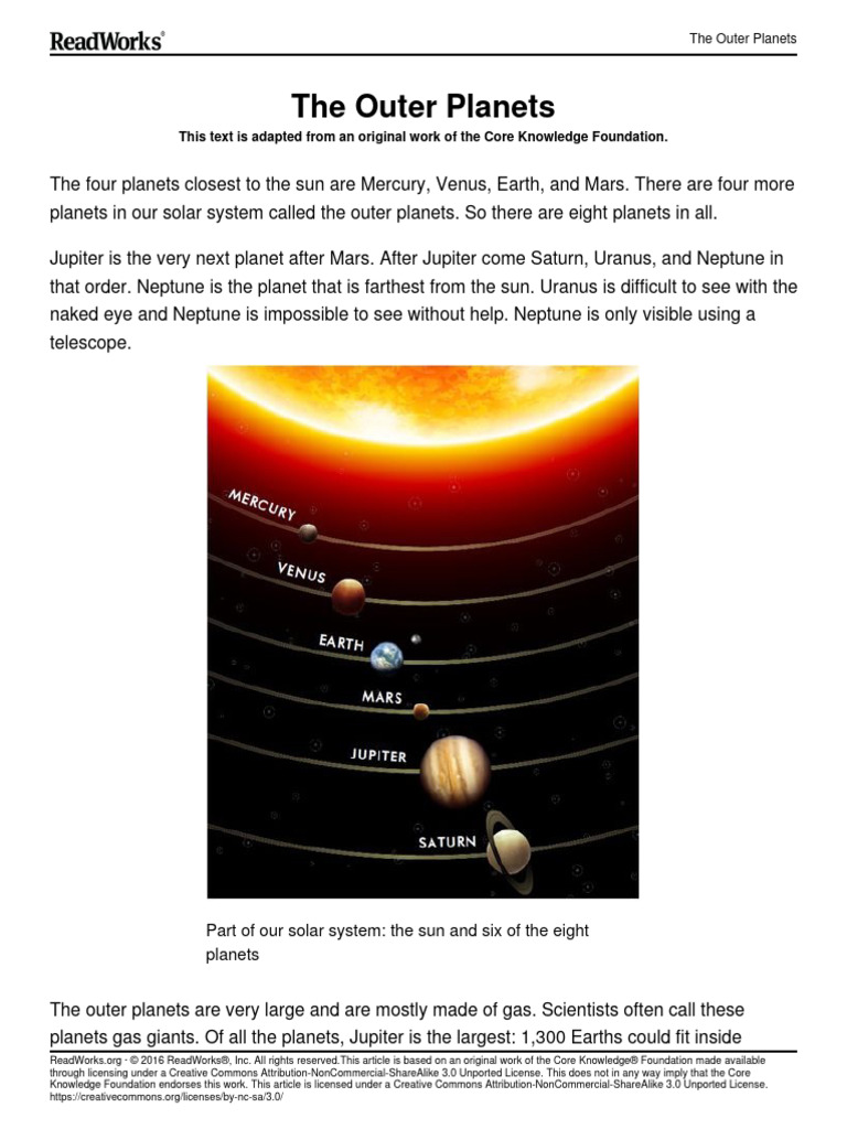 The Outer Planet | PDF | Planets | Solar System