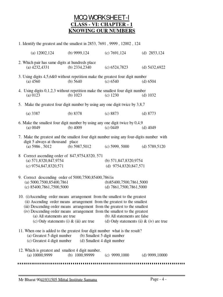 Question Bank Class VI | PDF | Line (Geometry) | Integer Question Bank Class VI | PDF | Line (Geometry) | Integer