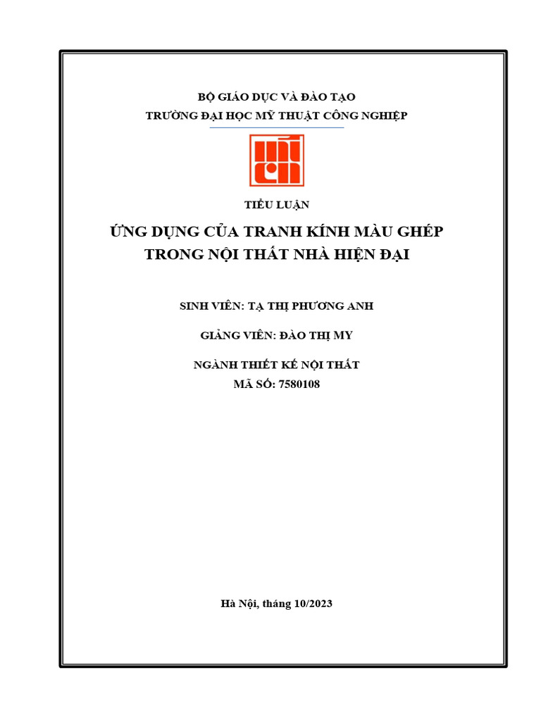 TẠ THỊ PHƯƠNG ANH TIỂU LUẬN NCKH | PDF