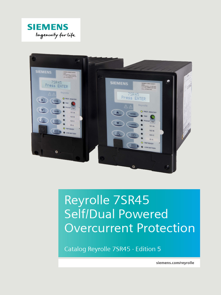 SI EA PAPro-Reyrolle 7SR45 Catalogue Sheet | PDF | Relay ...