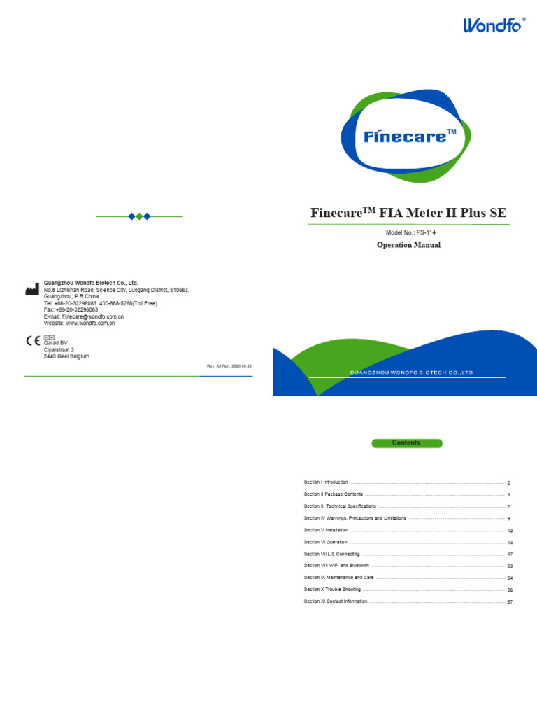 FS-114 Operation Manual | PDF | Electromagnetic Compatibility | User ...