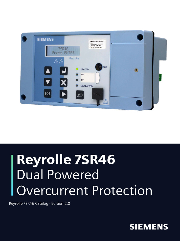 SI EA PAPro-Reyrolle 7SR46 Catalog | PDF | Relay | Electromagnetic ...