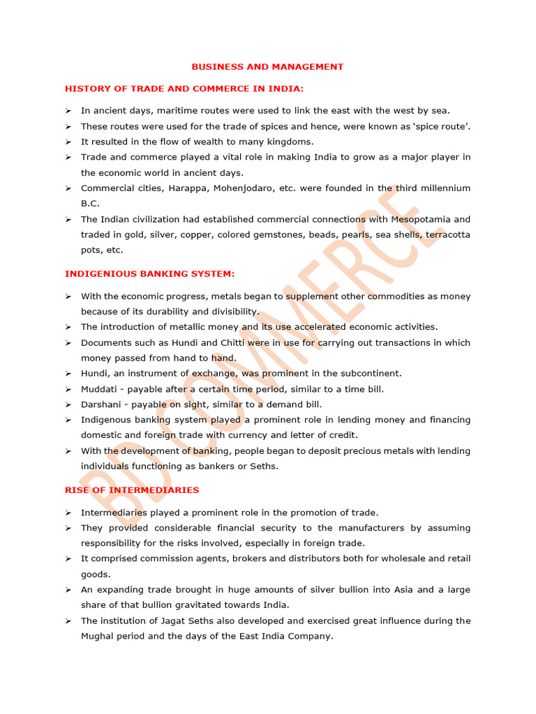 BSM 1 Business and Management | PDF | Business | Trade