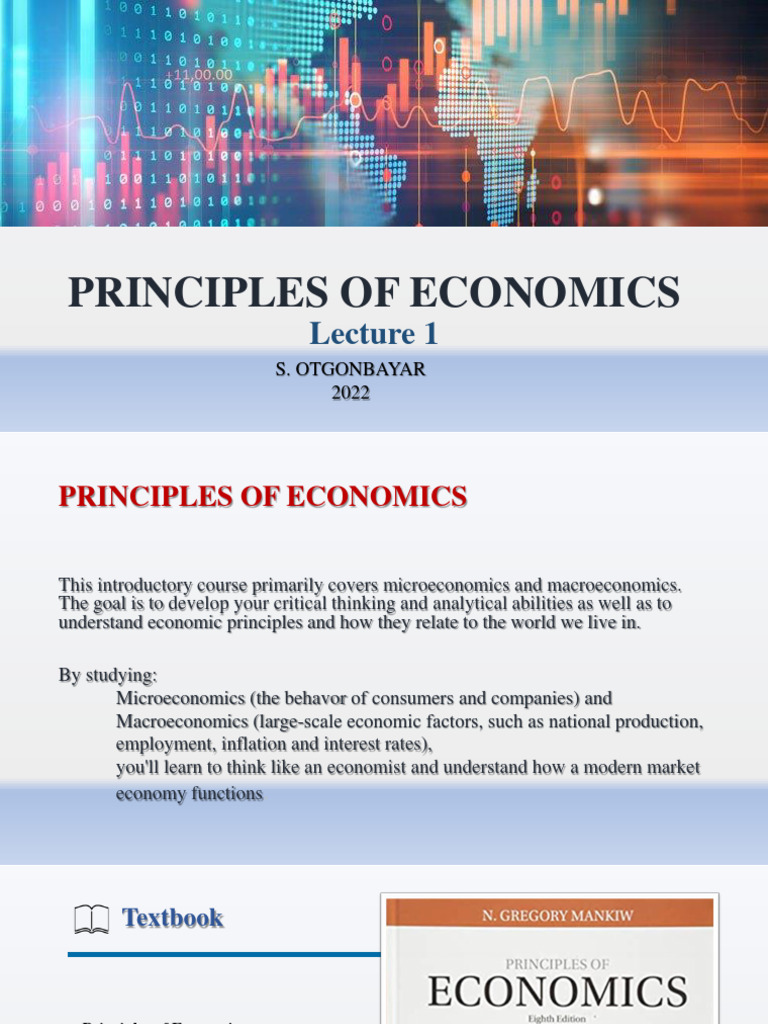 Lecture 01 Ten Principles of Economics | PDF | Economics | Inflation