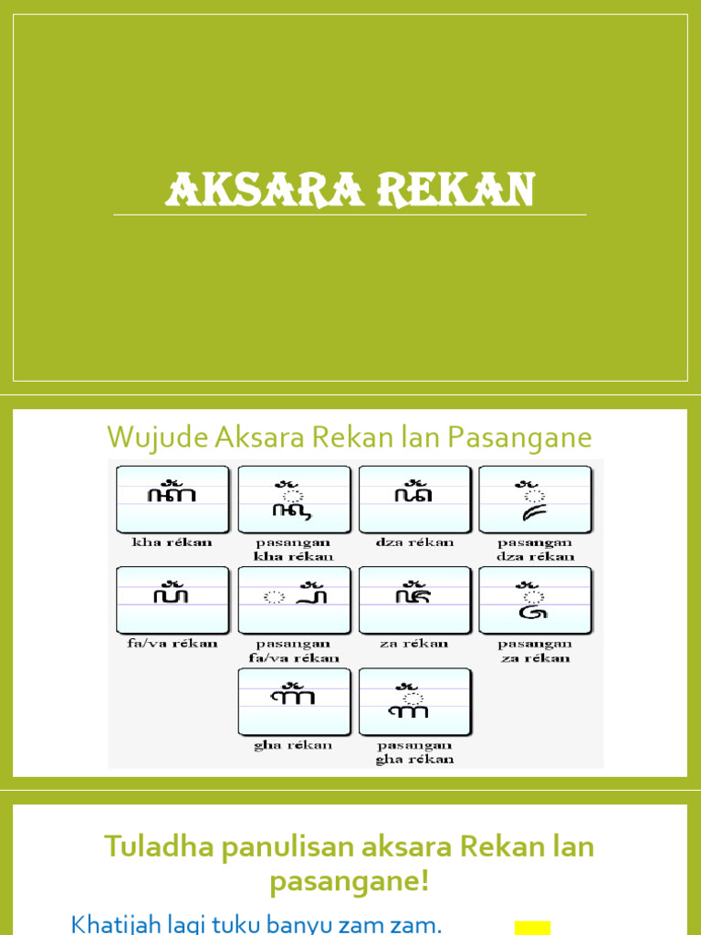 Aksara Rekan dan Pasangannya | PDF | Fiksi Umum