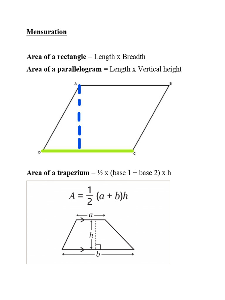 Mensuration IGCSE Maths | PDF | Teaching Methods & Materials
