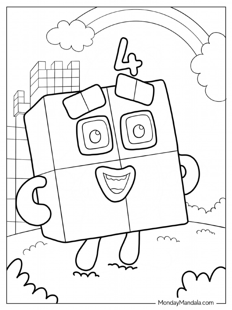 Numberblocks 4 Taking A Walk | PDF