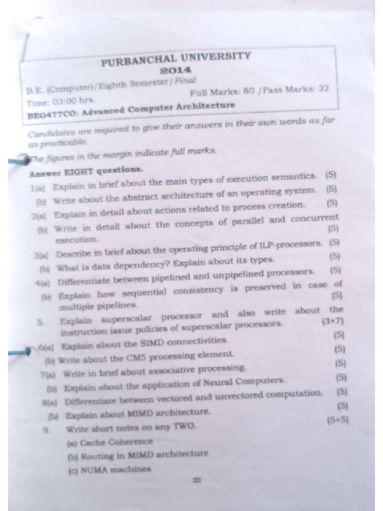 ACA 5 Year Questions | PDF