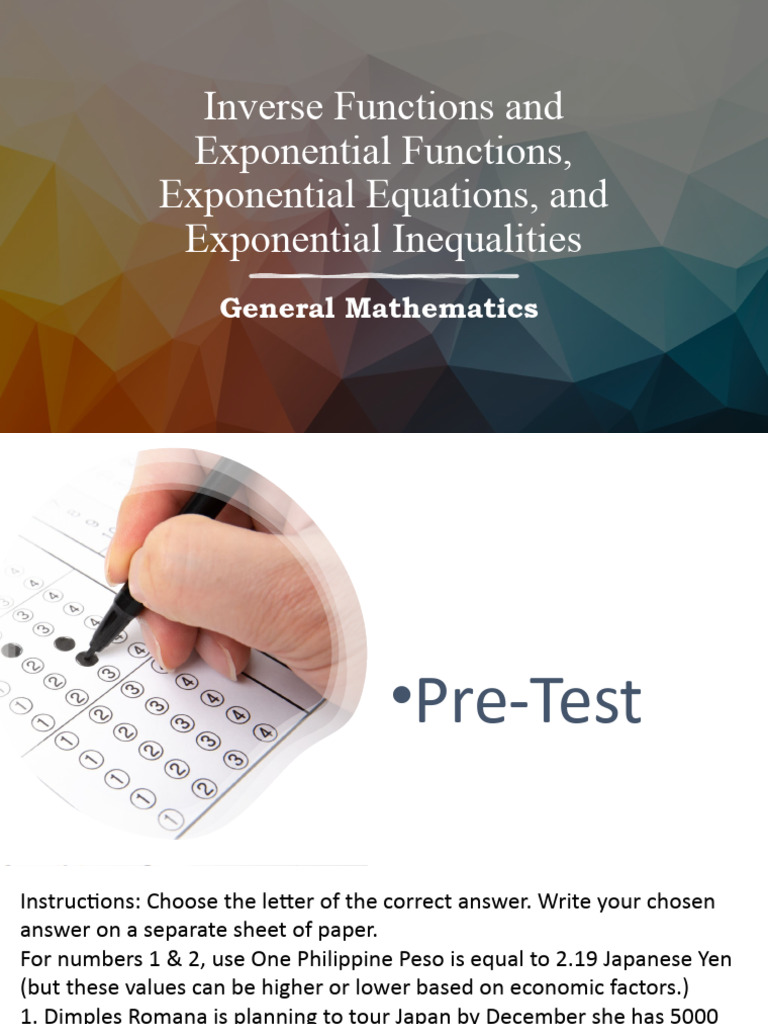 5 Q1 General Mathematics | PDF | Exponential Function | Function (Mathematics)