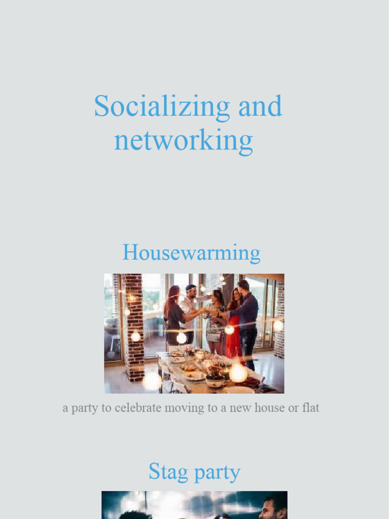 Lesson 19. Socializing and Networking | PDF