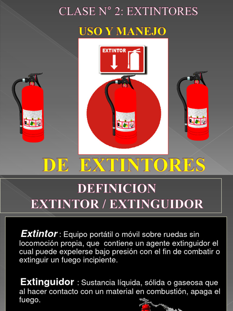 Fuego y Uso de Extintores - 2da Parte | PDF | Incendios | Materiales