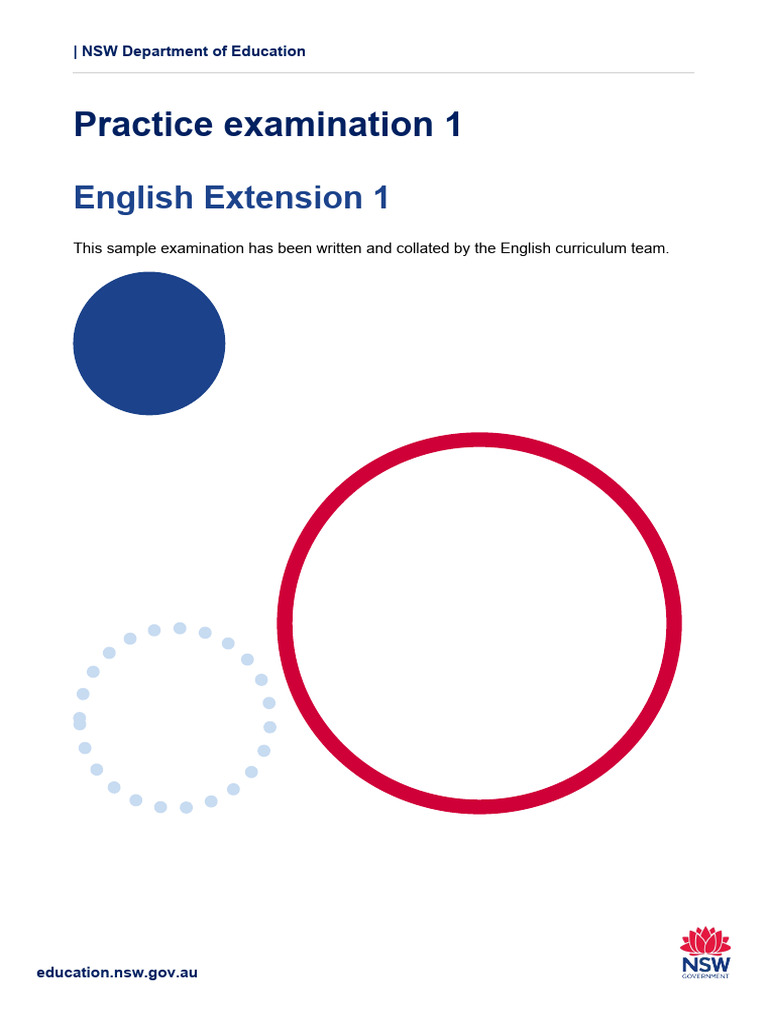 English Extension 1 s6 HSC Practice Paper Sample 1 | PDF | Copyright | Idea