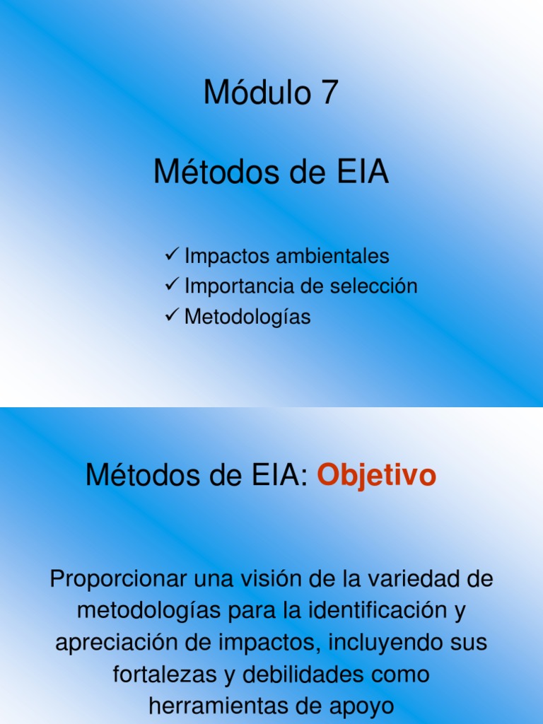Modulo 7 Metodo Del Eia