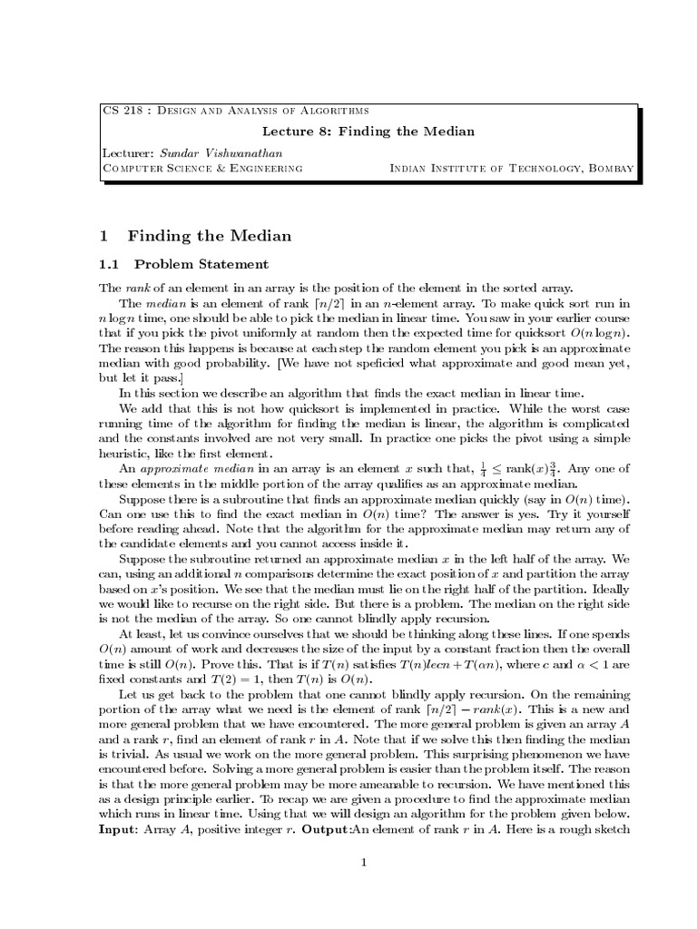 Lec 8 | PDF | Computer Science | Computational Science