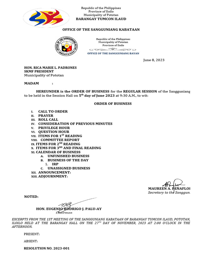 RESOLUTION | PDF | Philippines | Government