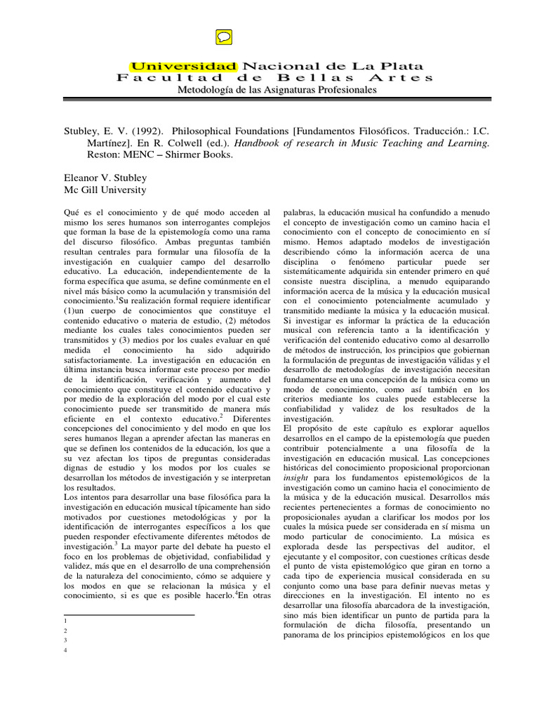 Fundamentos Filosoficos | PDF | Conocimiento | Experiencia