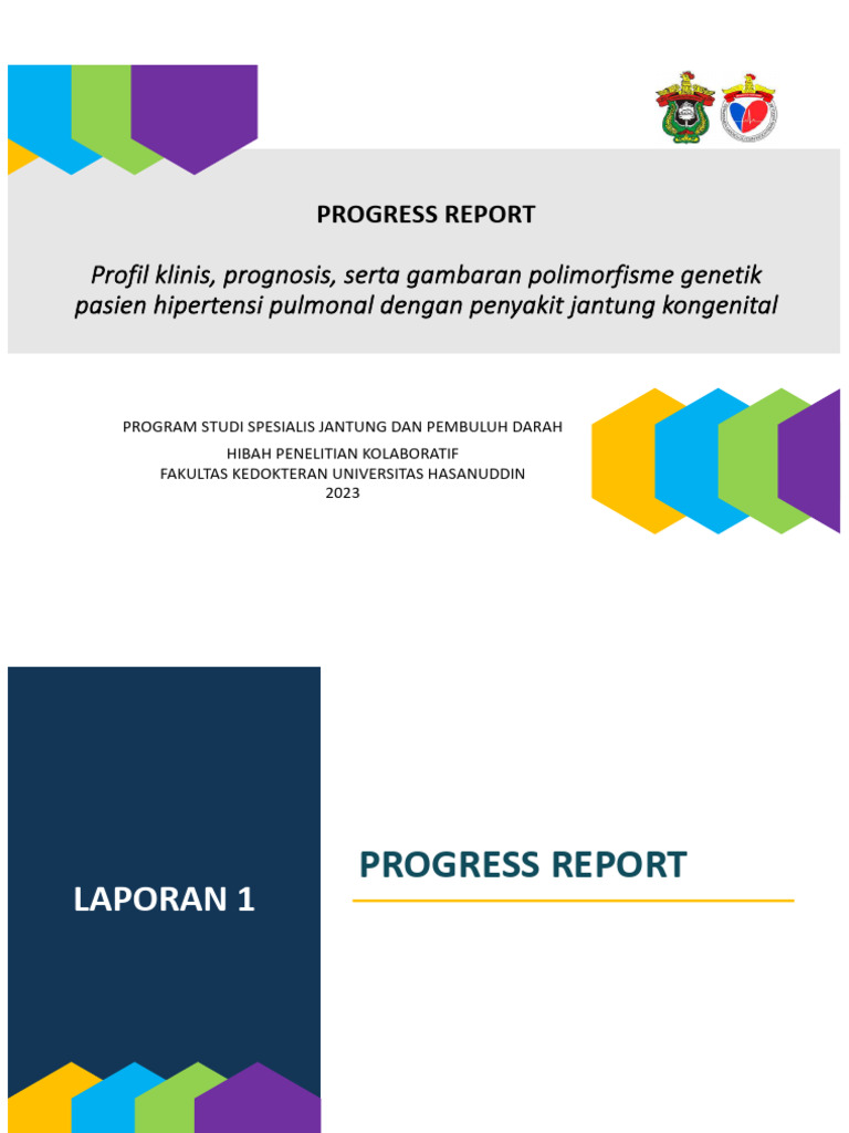 Progress Report - Hibah Penelitian - PH in Congenital Heart Disease ...