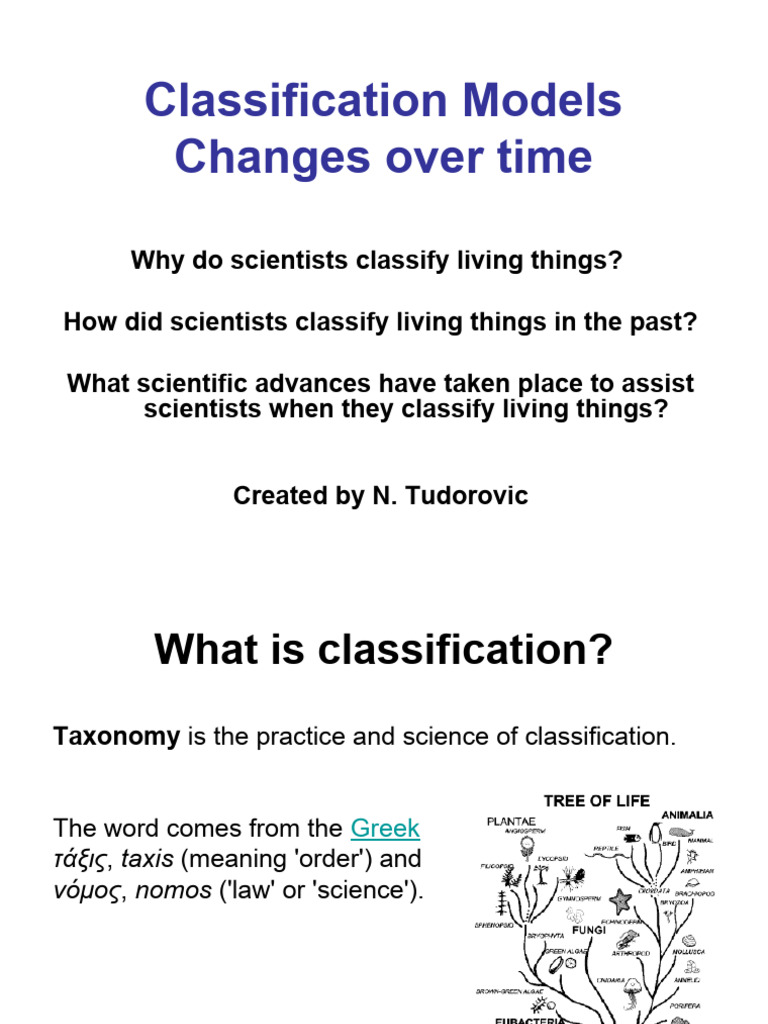 Classification Models 636231936928182565 | PDF | Ape | Taxonomy (Biology)