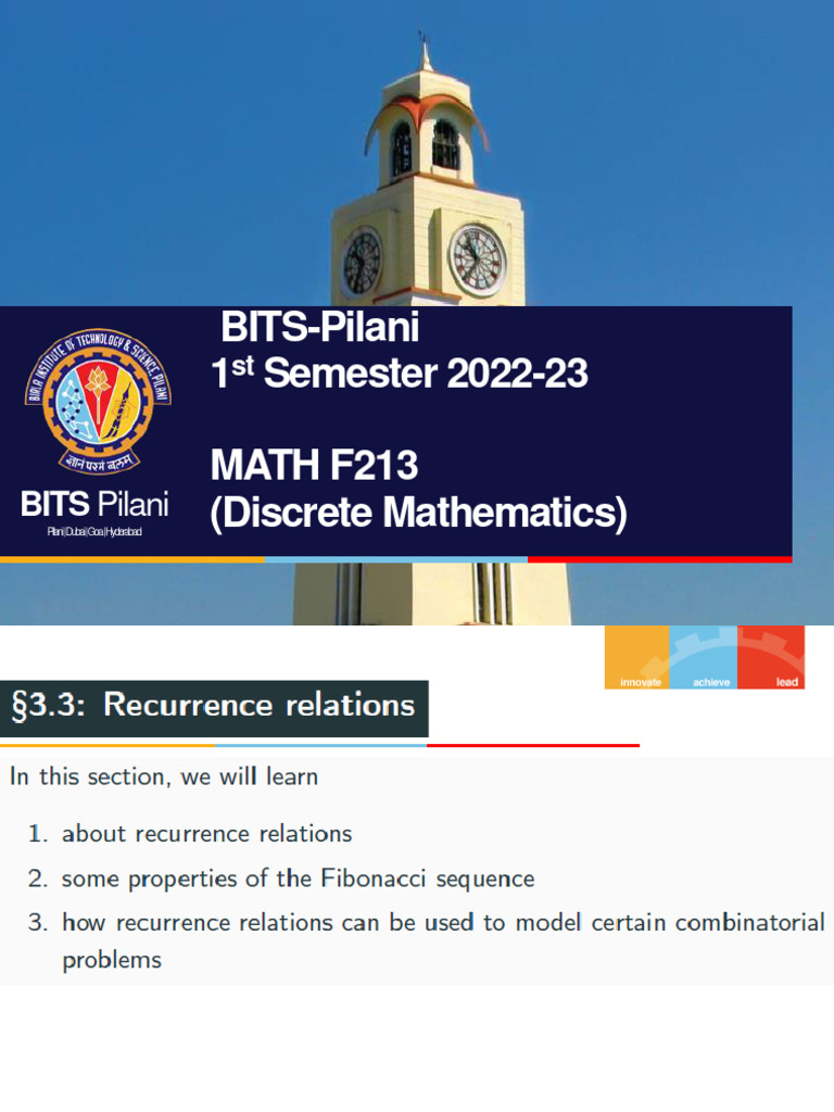 DM15 | PDF | Recurrence Relation | Discrete Mathematics