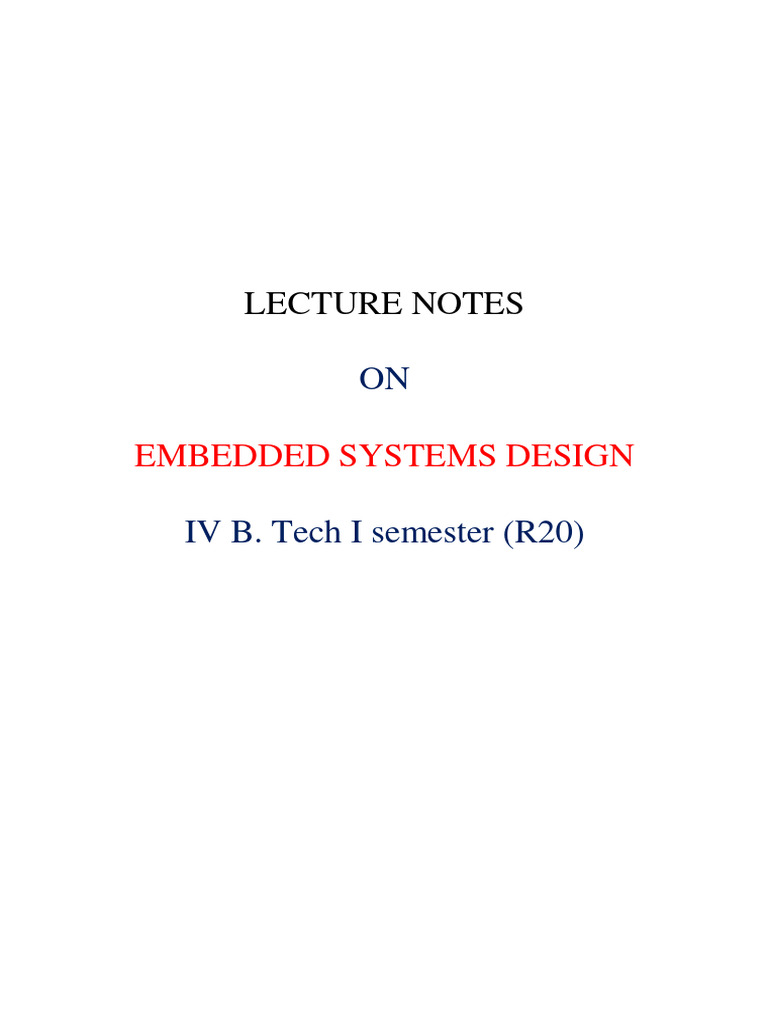 Embedded System Pdf Process Computing Scheduling Computing 6329
