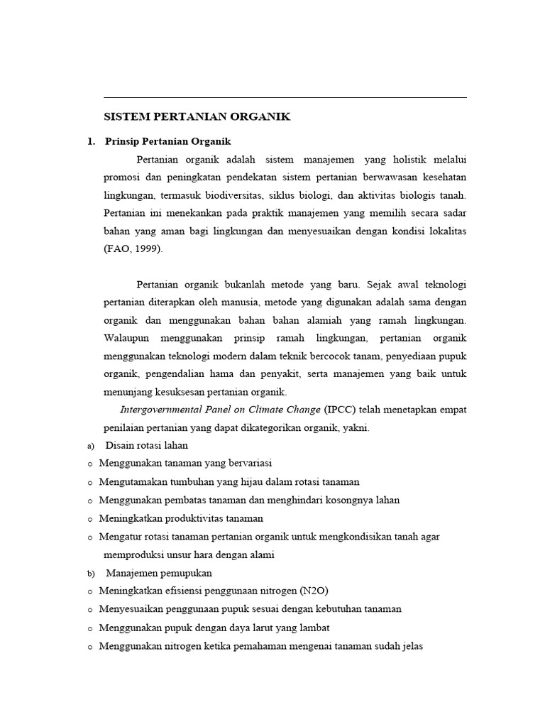 Sistem Pertanian Organik | PDF | Kesehatan Holistik | Teknologi & Rekayasa