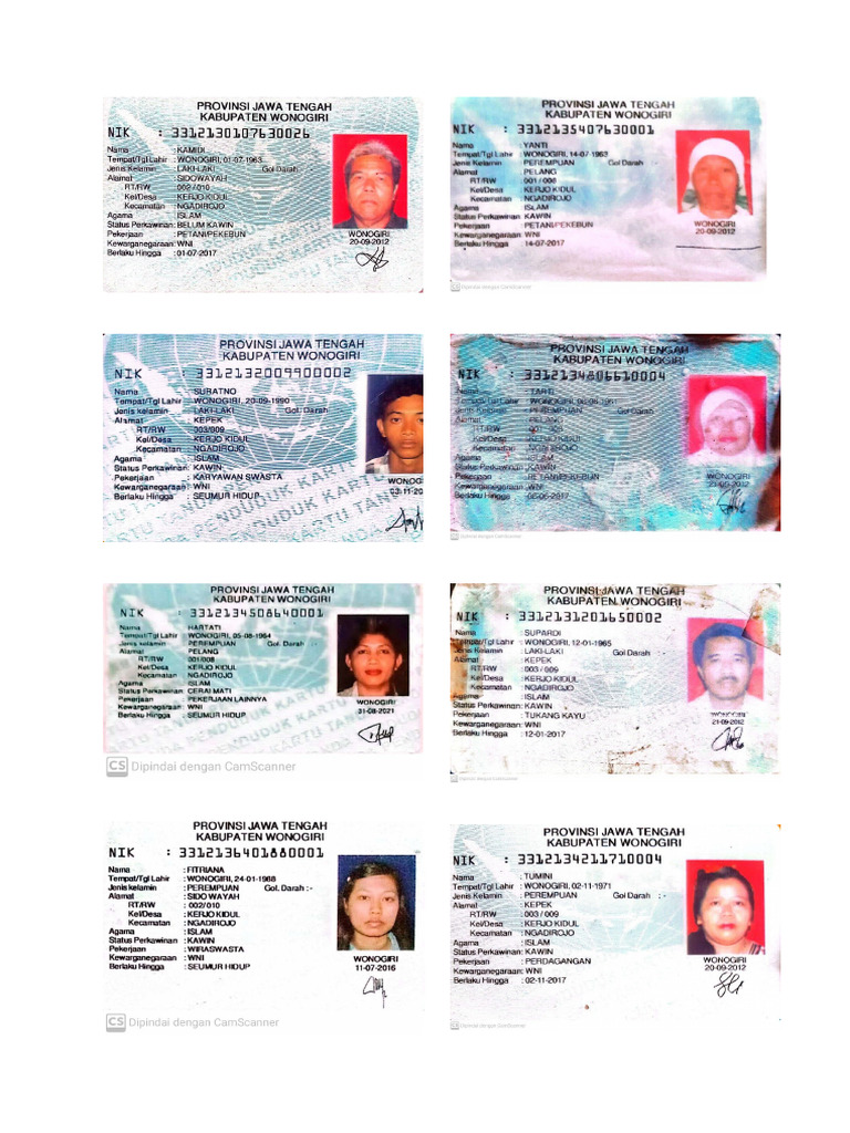 Data KTP Pelanggan | PDF