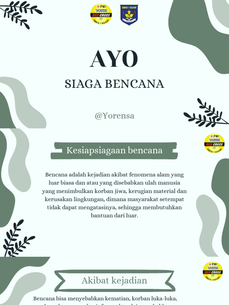Ayo Siaga Bencana PMR | PDF