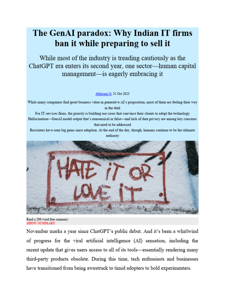 Ken On GenAI Paradox | PDF | Cloud Computing | Amazon Web Services