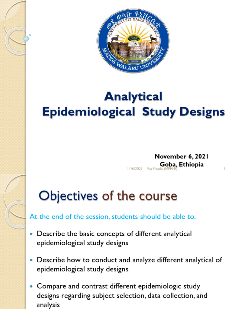 Analytical Epidemiological Study Designs | PDF | Cohort Study ...