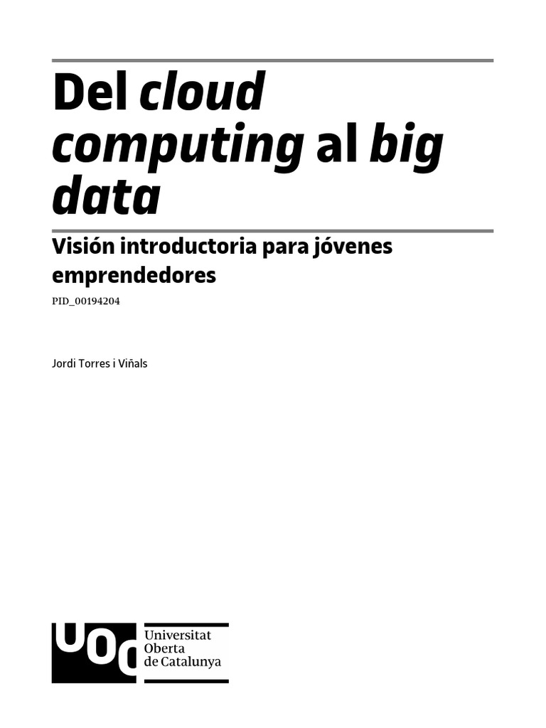 Módulo 1 Del Cloud Computing Al Big Data | PDF | Computación en la nube ...