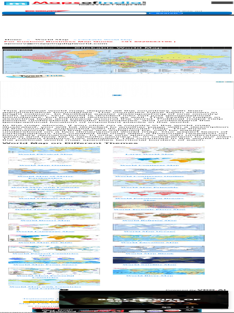 Clickable World Map | PDF | Map | Geography