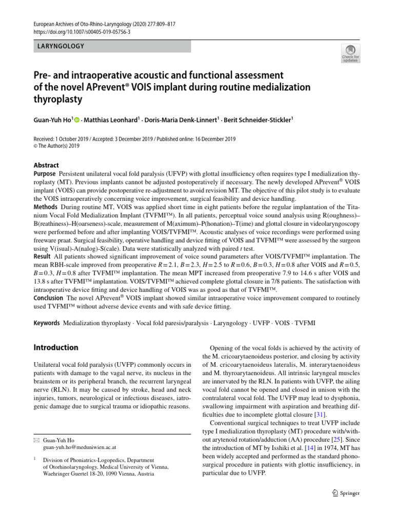 2019 Dec_Pre- and intraoperative acoustic and functional assessment of ...