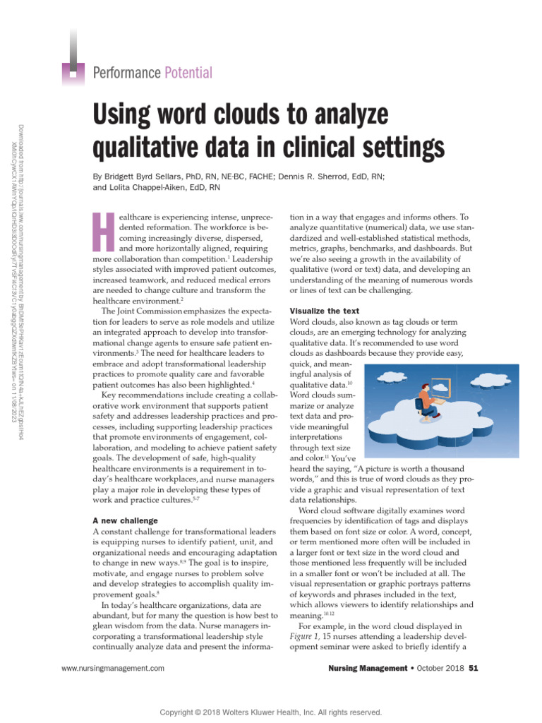 Using Word Clouds To Analyze Qualitative Data In.10 | Download Free PDF ...