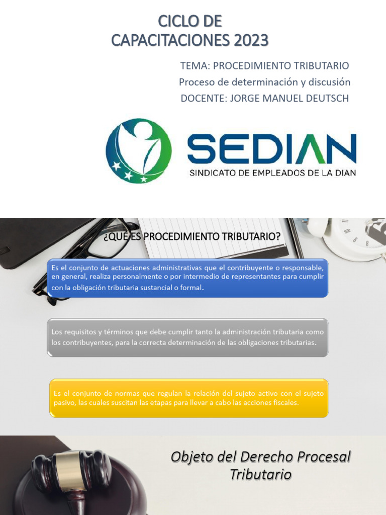 Presentacioěn Procedimiento Sedian Trib Marzo 2023 | PDF | Impuestos | Herencia