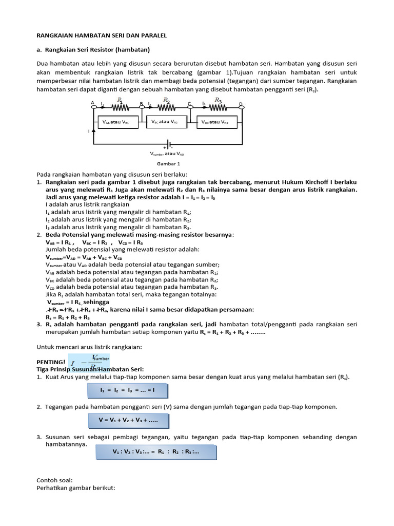 Rangkaian Seri Dan Paralel | PDF
